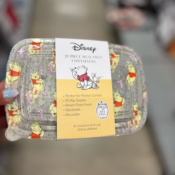 Disney | Kitchen | Disney Winnie The Pooh Pink Meal Prep Containers 2 ...